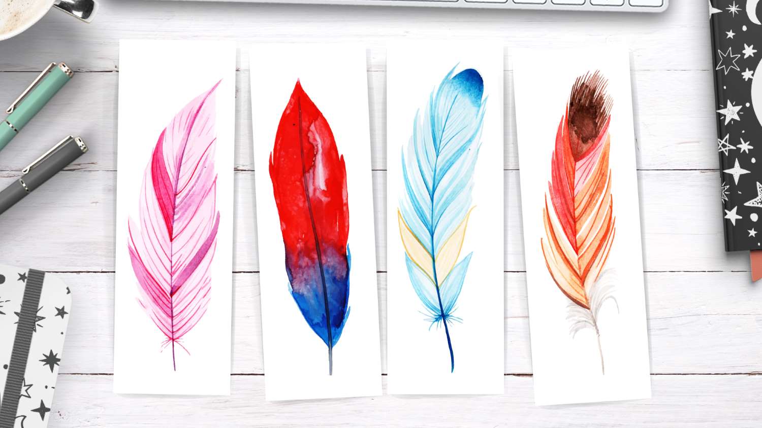 Watercolor Bookmarks | 120+ Ideas To Print For Free - World of Printables
