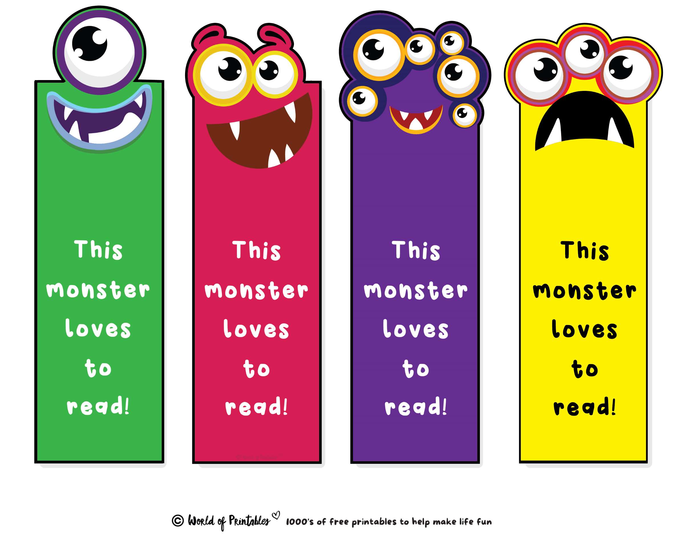 Cute Bookmarks 80 Cute Printable Bookmarks World Of Printables
