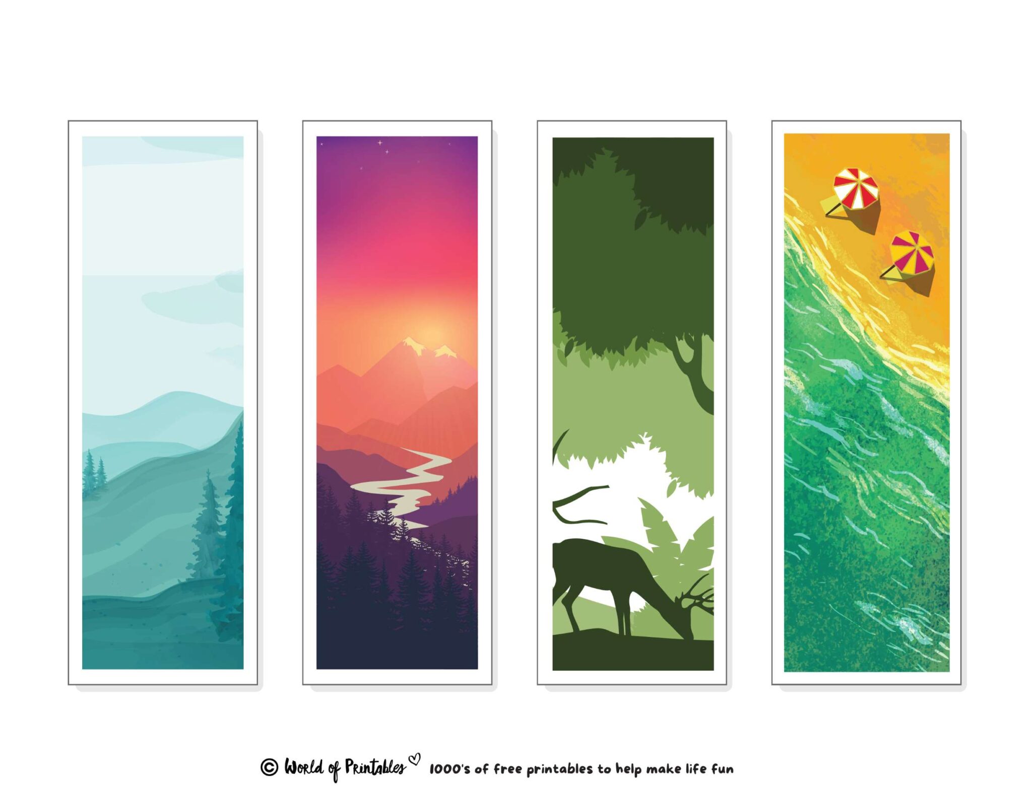 50 Cool Bookmarks To Print For Free - World of Printables