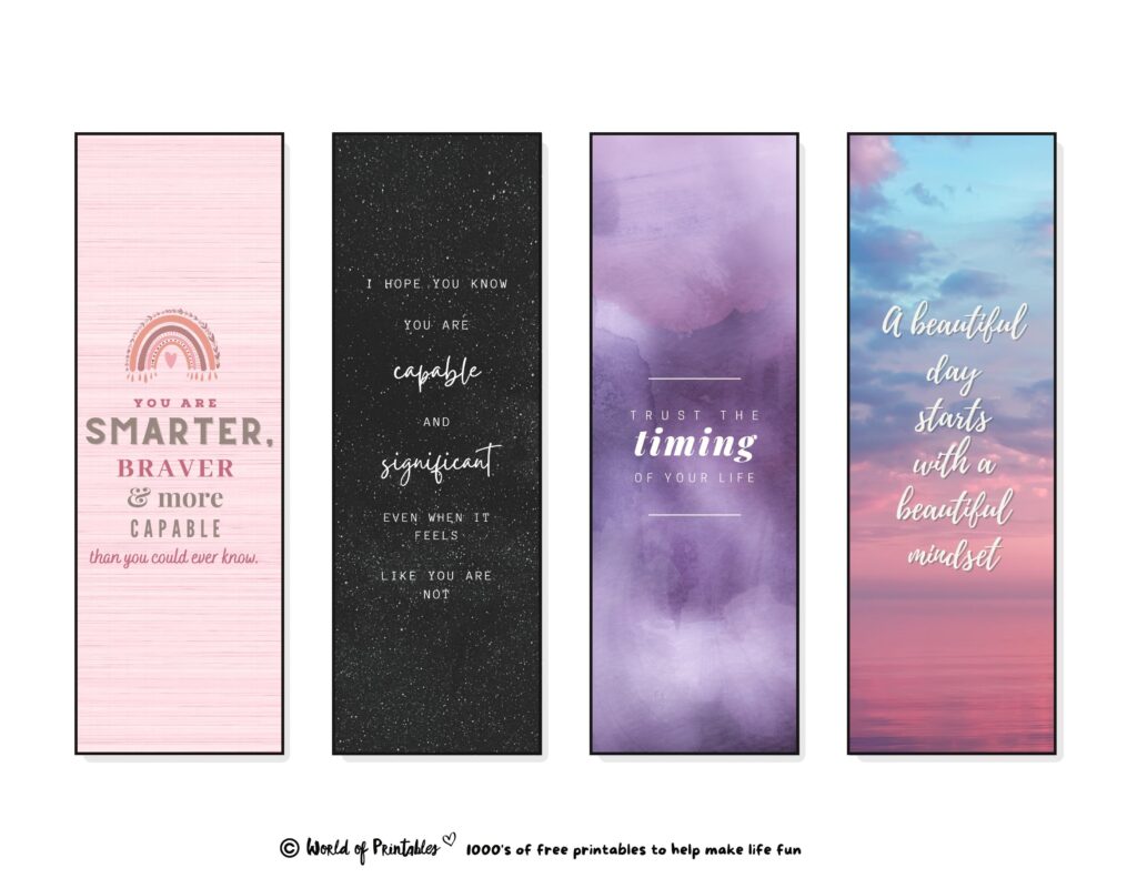 100 Best Bookmark Quotes - World of Printables
