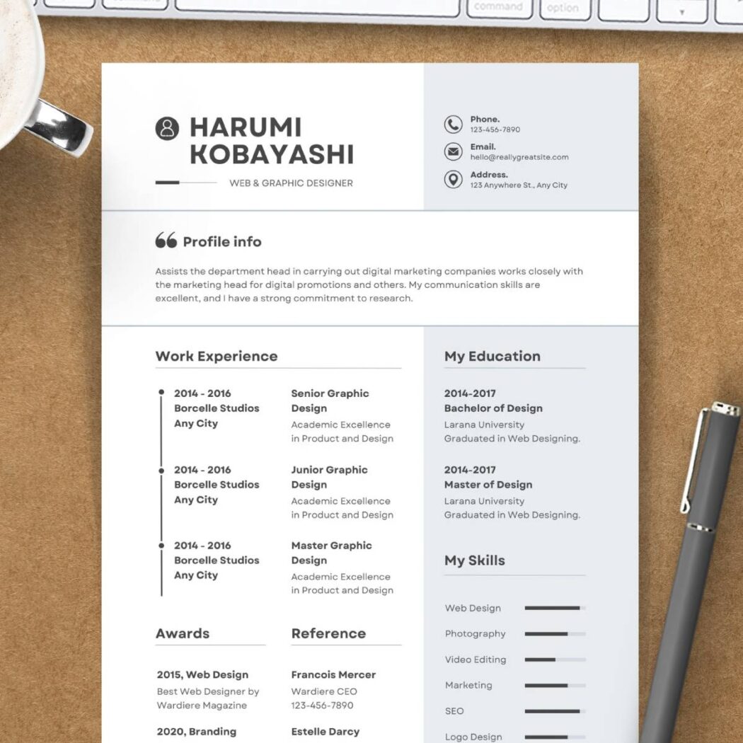 Modern Psd Resume Template Free 2023 Resumekraft - Riset Modern Psd Resume Template Free 2023 Resumekraft - Riset