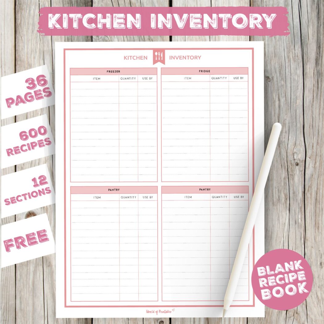 Blank Recipe Book - Create Your Own Cookbook For Free! - World of ...