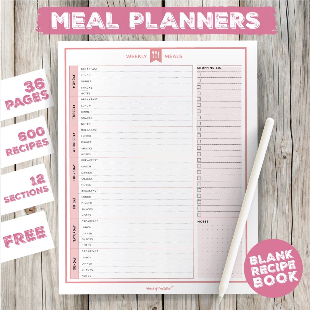 Blank Recipe Book - Create Your Own Cookbook For Free! - World of ...