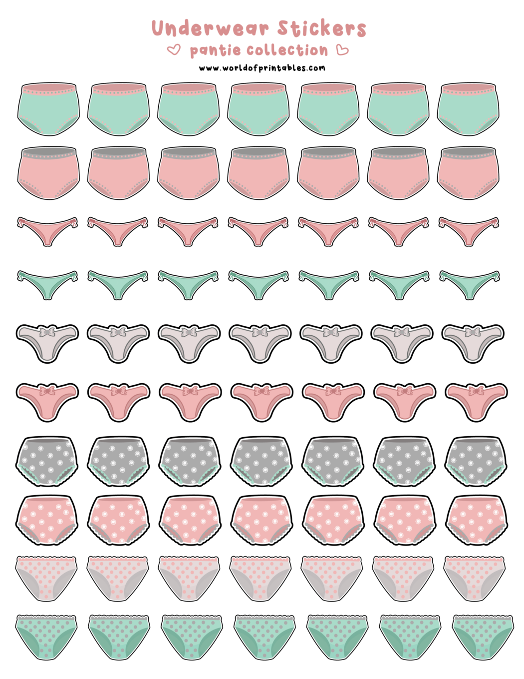 Period Stickers - Free Printable & Digital Planner Stickers - World of ...