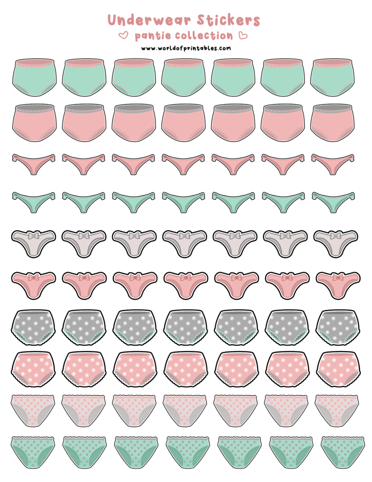 Period Stickers - Free Printable & Digital Planner Stickers - World of ...