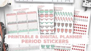 Period Stickers - Free Printable & Digital Planner Stickers - World of ...
