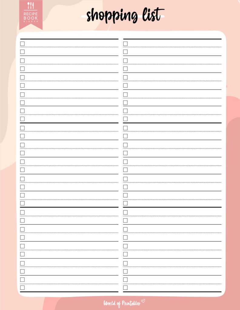 Recipe Binder - Organize Your Favorite Recipes For Free
