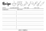 Recipe Cards - 50 Styles To Print For Free - World of Printables