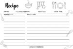 Recipe Cards - 50 Styles To Print For Free - World of Printables