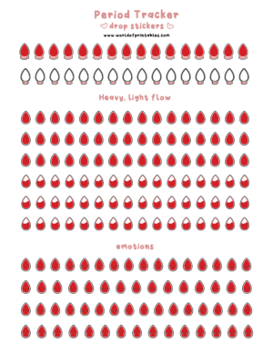 Period Stickers - Free Printable & Digital Planner Stickers - World of ...