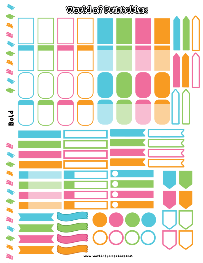 Free Digital Stickers - 1,000 Pre Cropped Stickers! - World of Printables