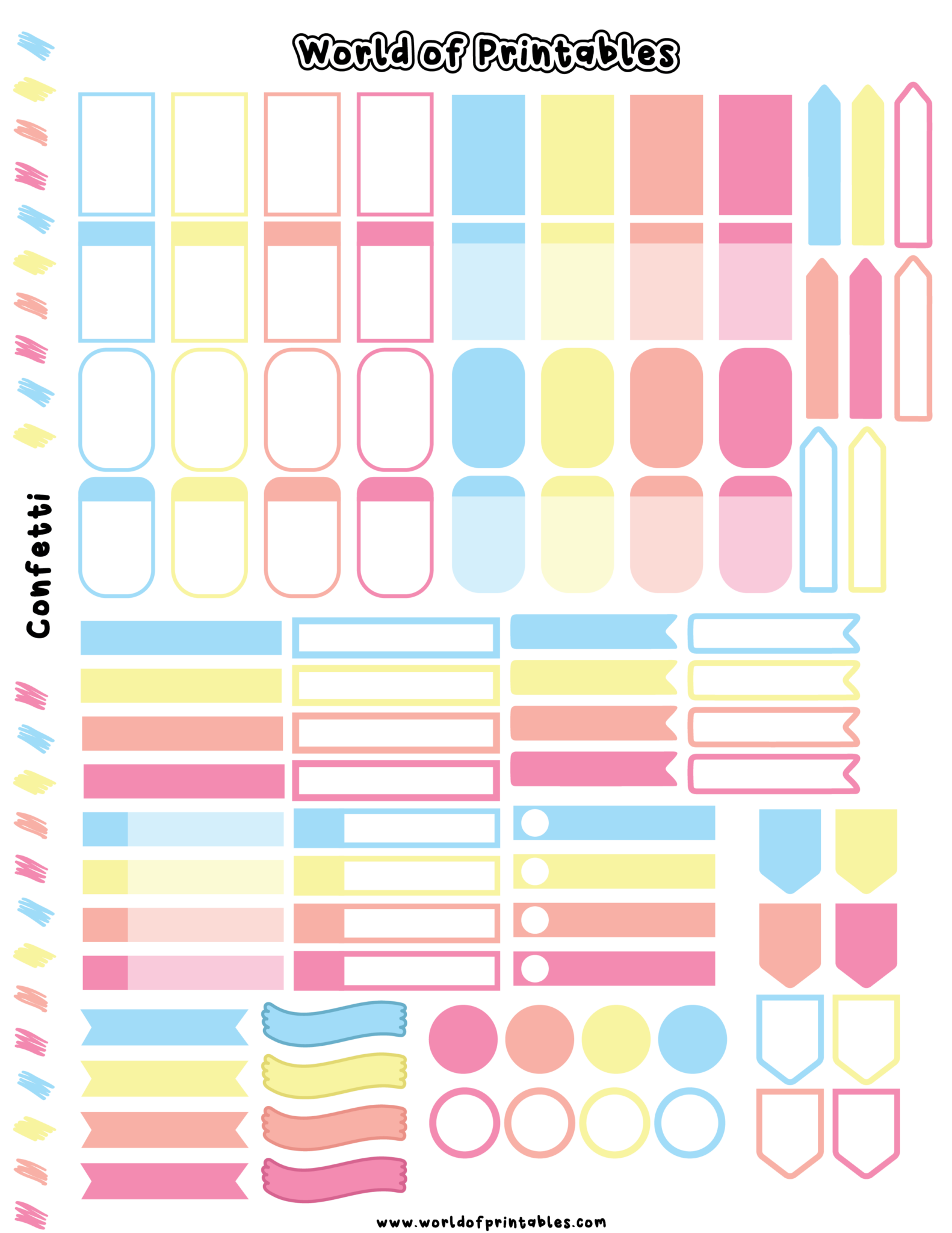 Free Digital Stickers - 1,000 Pre Cropped Stickers! - World of Printables