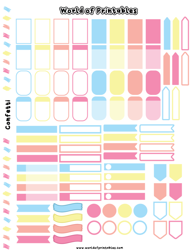 Free Digital Stickers - 1,000 Pre Cropped Stickers! - World of Printables