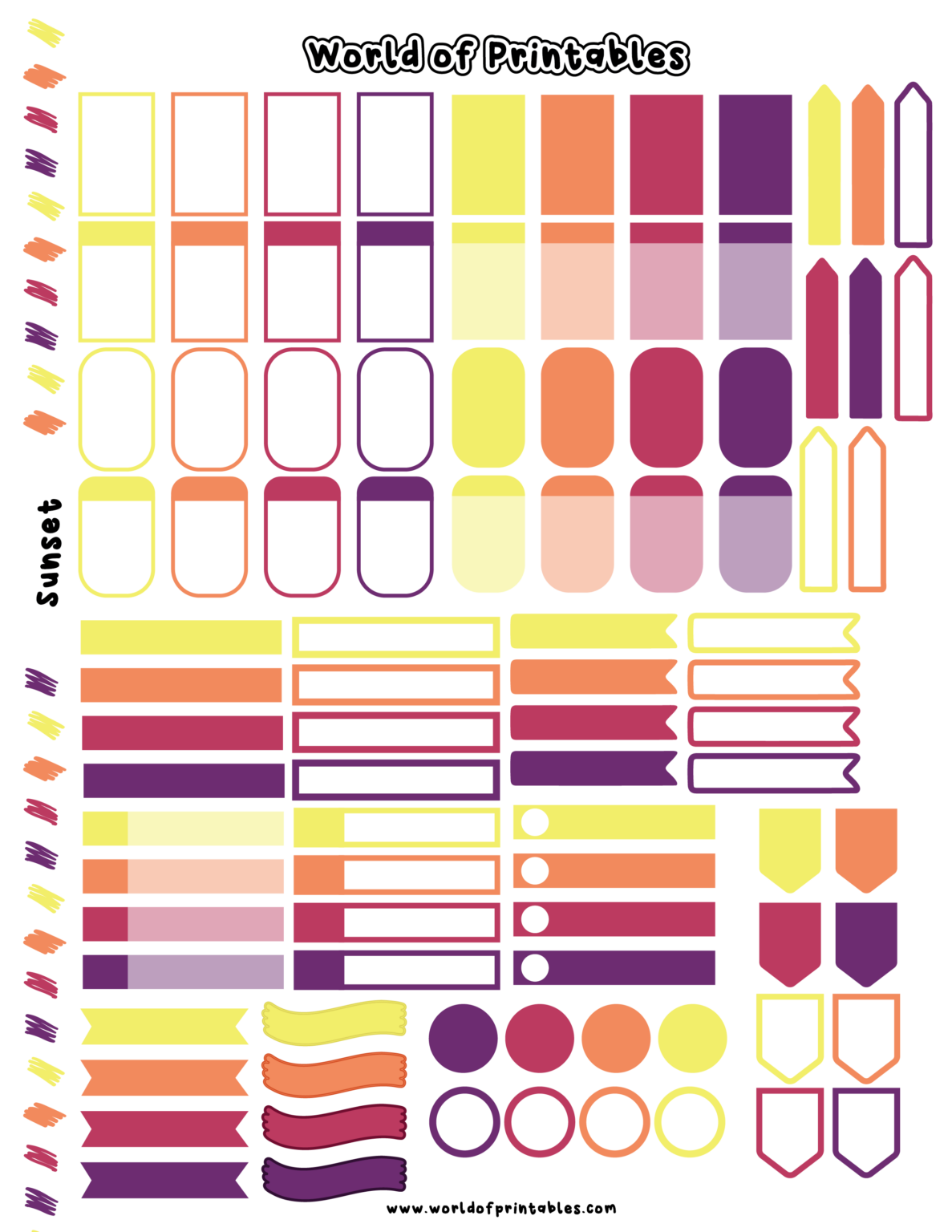 Free Digital Stickers - 1,000 Pre Cropped Stickers! - World of Printables