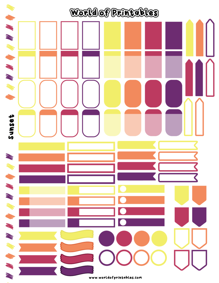 Free Digital Stickers - 1,000 Pre Cropped Stickers! - World of Printables