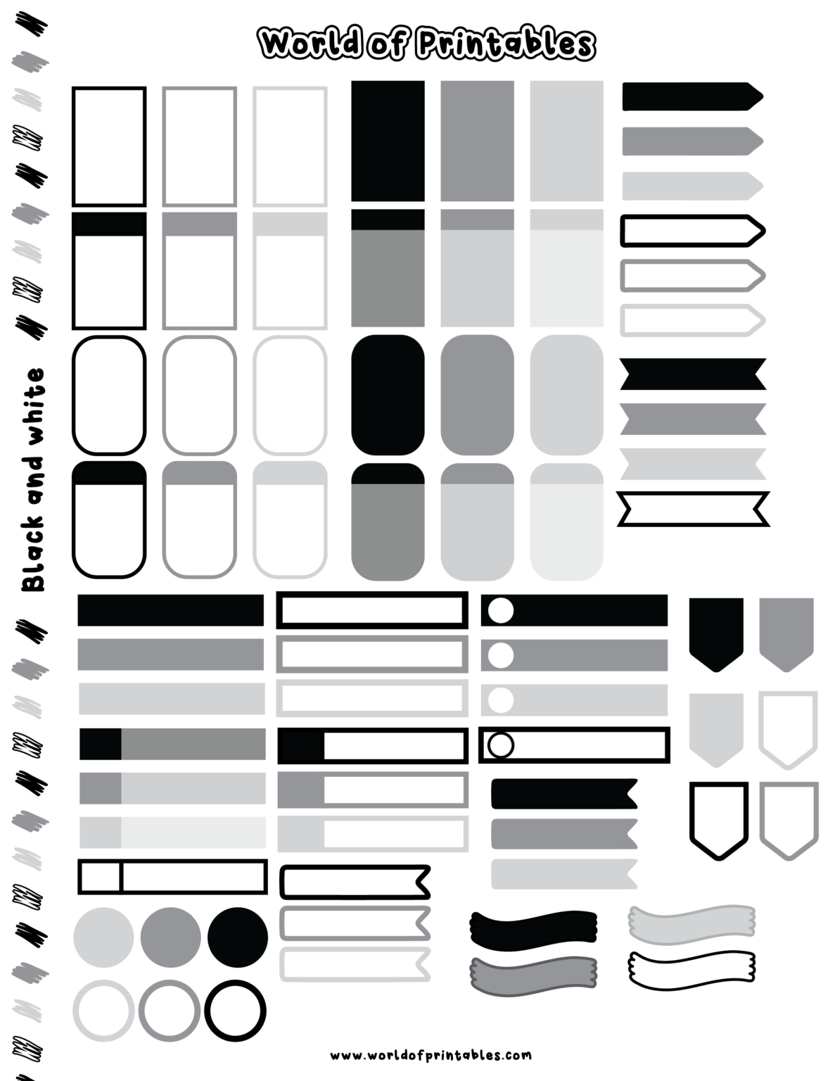 Free Digital Stickers - 1,000 Pre Cropped Stickers! - World of Printables