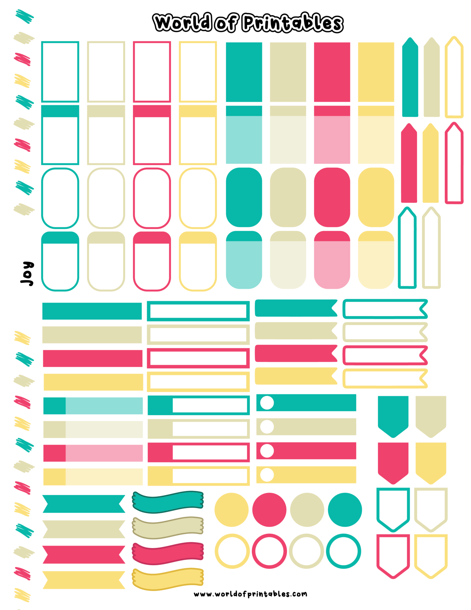 Free Digital Stickers - 1,000 Pre Cropped Stickers! - World of Printables