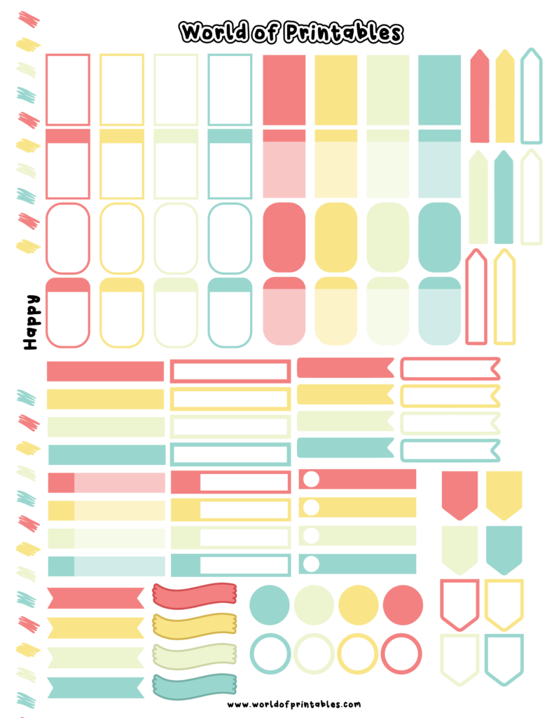 Free Digital Stickers - 1,000 Pre Cropped Stickers! - World of Printables