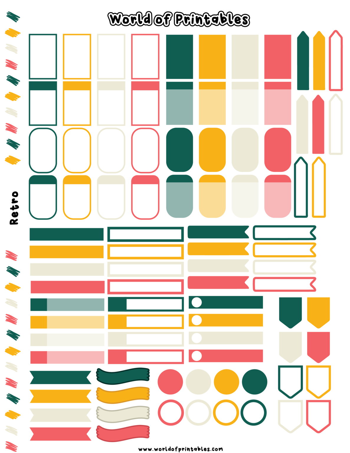 Free Digital Stickers - 1,000 Pre Cropped Stickers! - World of Printables