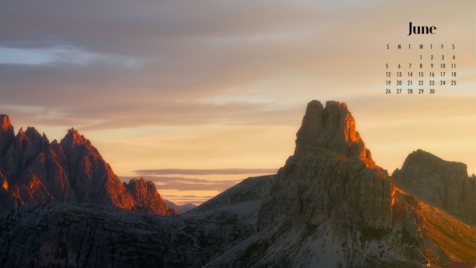 Free June 2022 Calendar Wallpaper