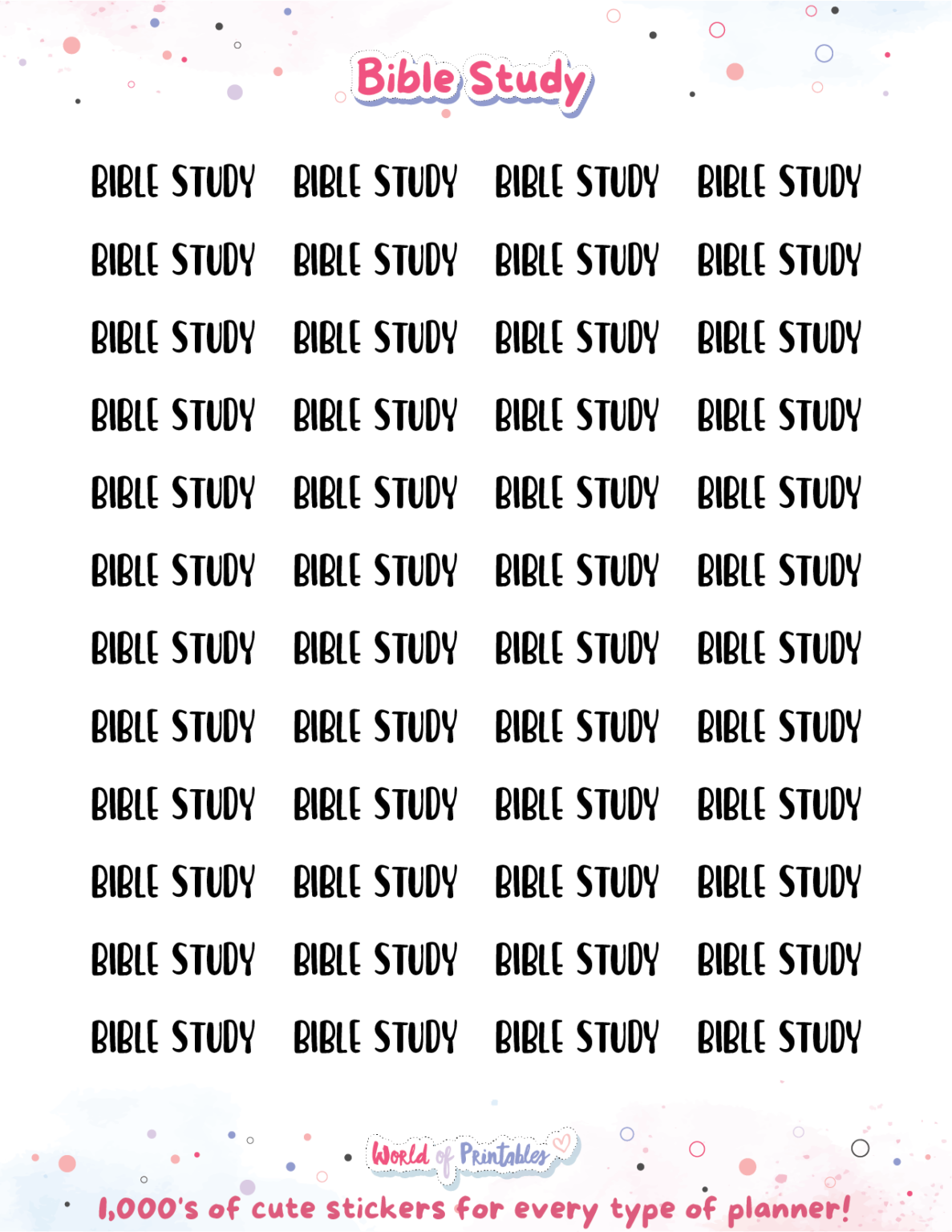 Bible Journaling Stickers | Free Printable & Digital Stickers - World ...