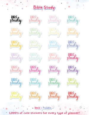 Bible Journaling Stickers | Free Printable & Digital Stickers - World ...