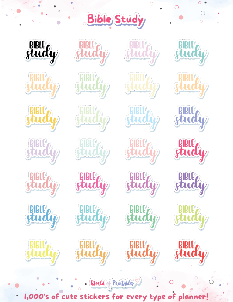 Bible Journaling Stickers | Free Printable & Digital Stickers - World ...