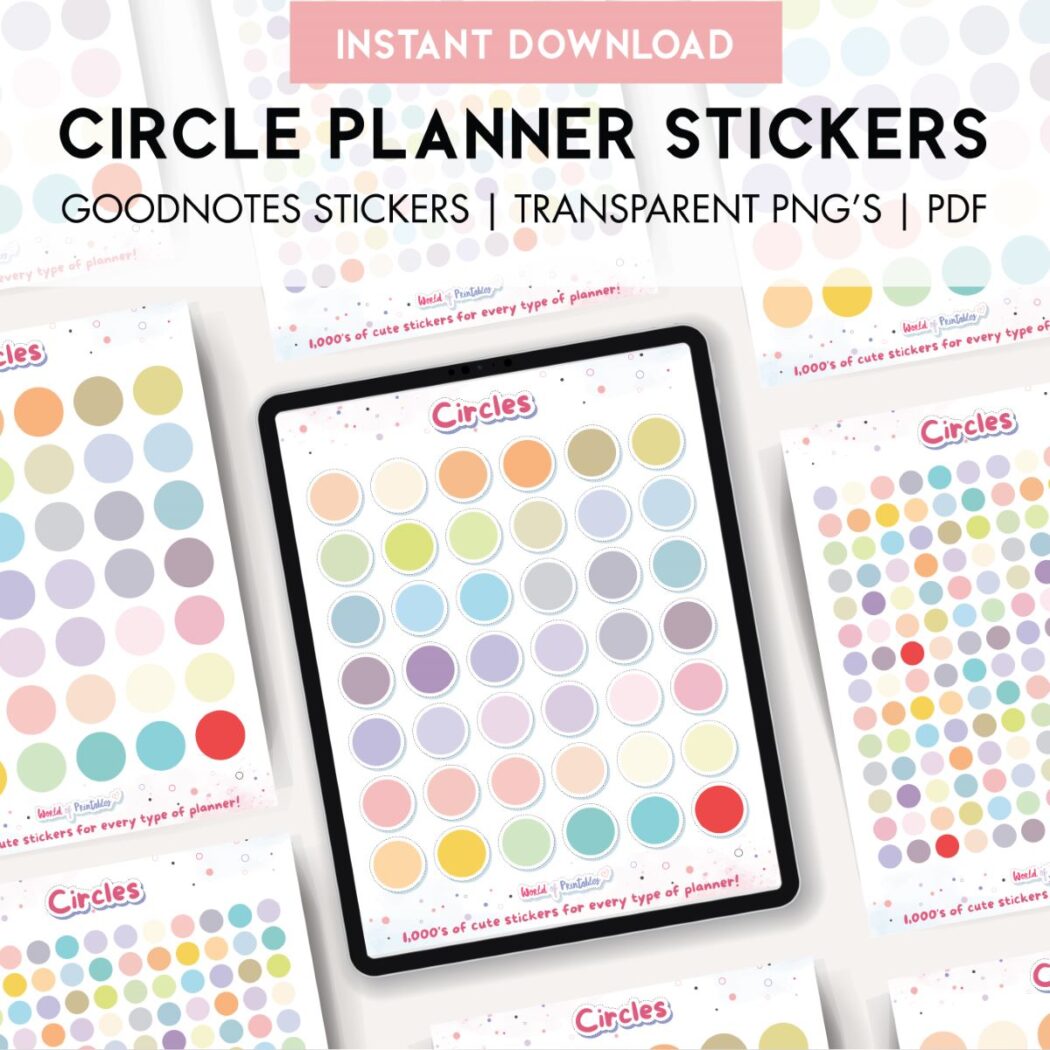 Circle Planner Stickers | Free Printable & Digital Stickers - World of ...