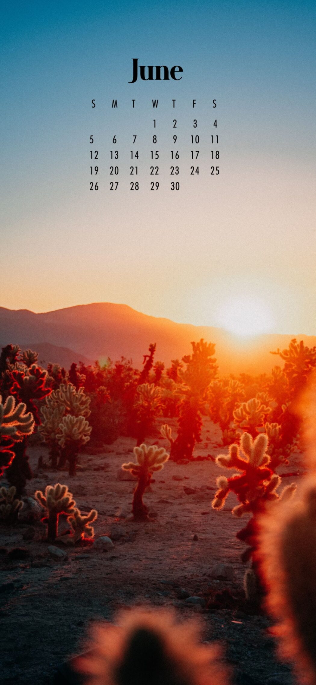 Free June 2022 Calendar Wallpaper