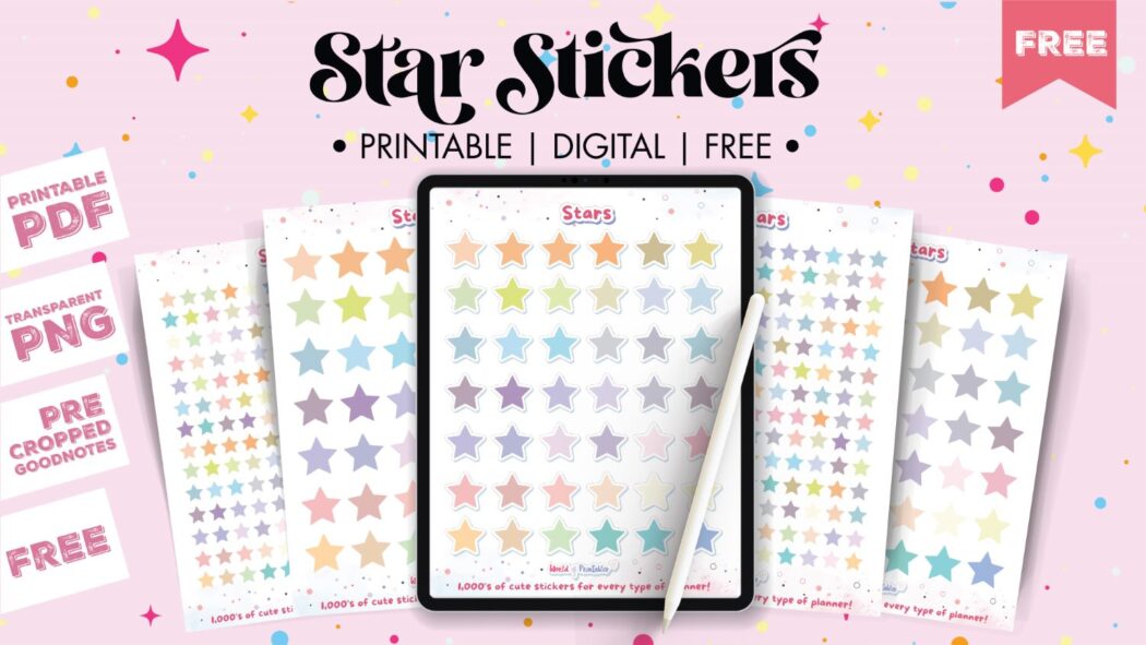 Free Printable Star Stickers - World of Printables