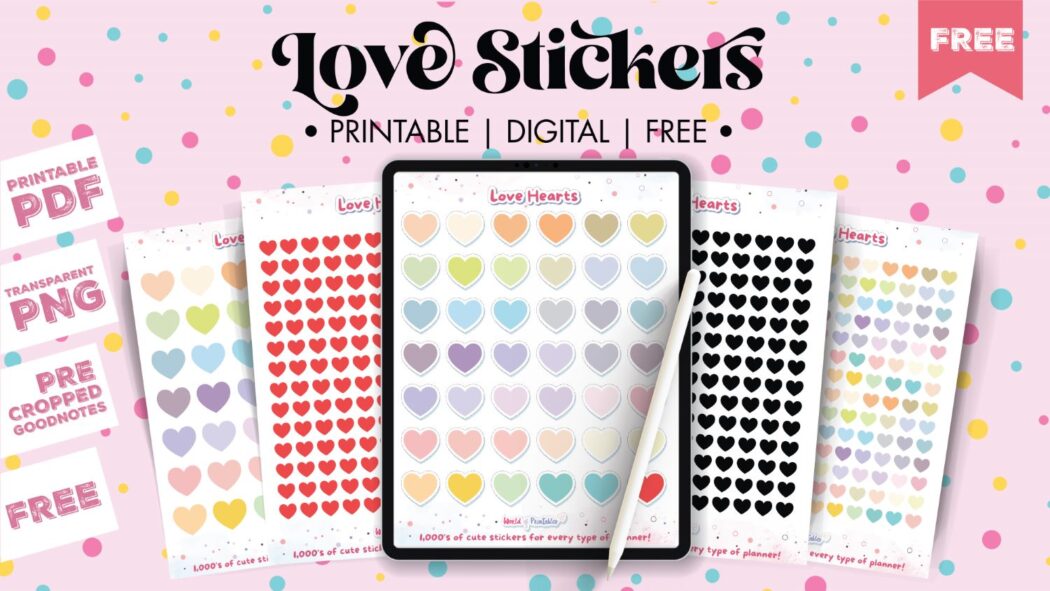 Planner Stickers | Digital & Printable Stickers - World of Printables