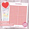 Love Heart Planner Stickers | Free Printable & Digital - World of ...