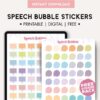 Speech Bubble Stickers | 100+ Cute Free Stickers - World of Printables