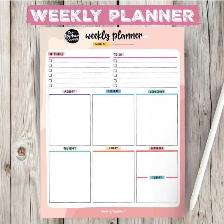 Teacher Planner - 64 Useful Pages For Every Teacher - World of Printables