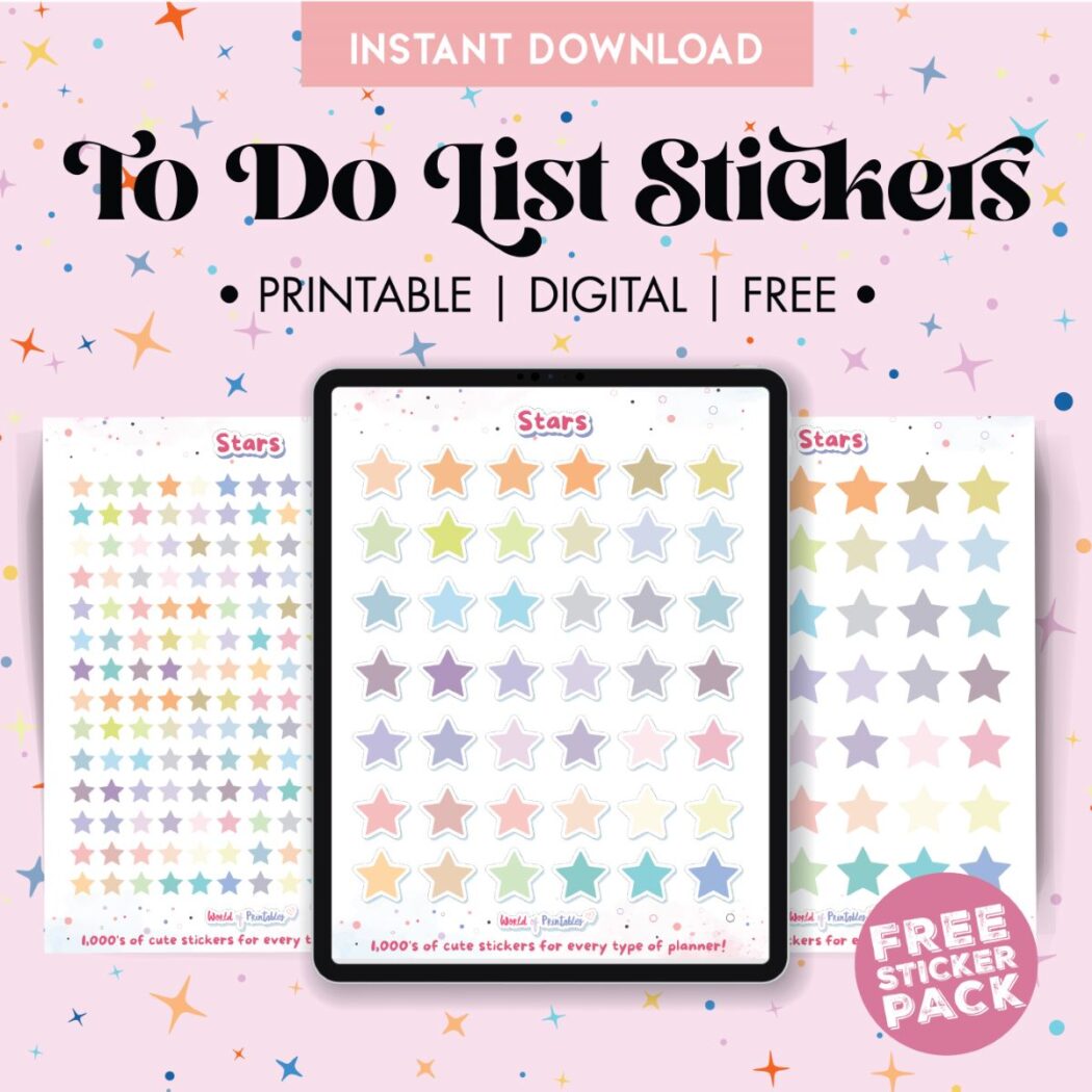 Cat To Do List Stickers | Printable & Digital - World of Printables