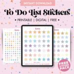 Cat To Do List Stickers | Printable & Digital - World of Printables