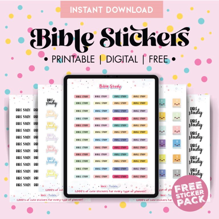 Bible Journaling Stickers | Free Printable & Digital Stickers - World ...