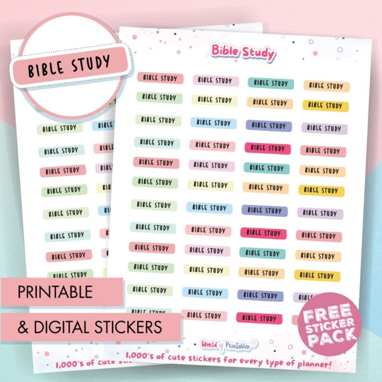 Bible Journaling Stickers | Free Printable & Digital Stickers - World ...
