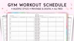 FREE 6 Day Gym Workout Schedule PDF - World of Printables