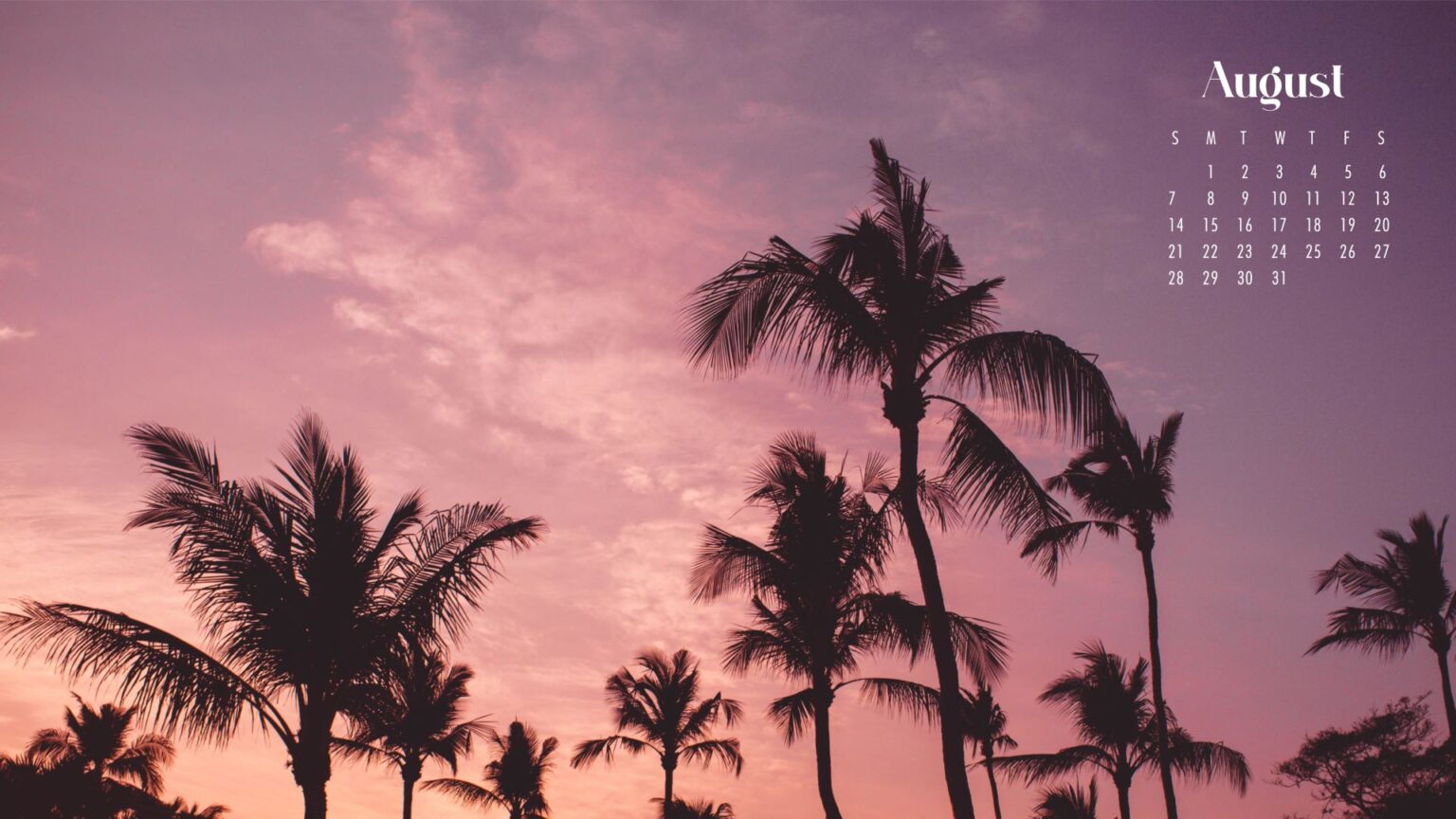 August Calendar Wallpaper - 45 Best Desktop & Phone Backgrounds