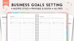 Business Goal Setting Worksheet PDF - World of Printables