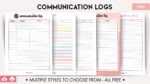 Communication Log - World of Printables