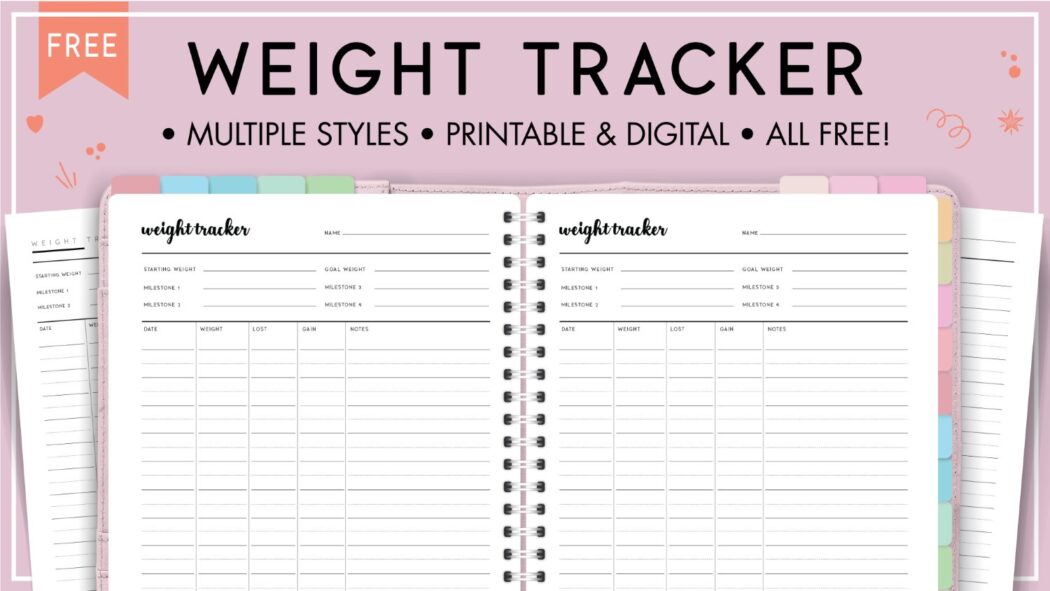 Free Weight Tracker Templates - World of Printables