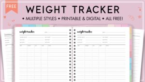 Free Weight Tracker Templates - World of Printables