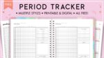 Printable Period Tracker Template - World of Printables