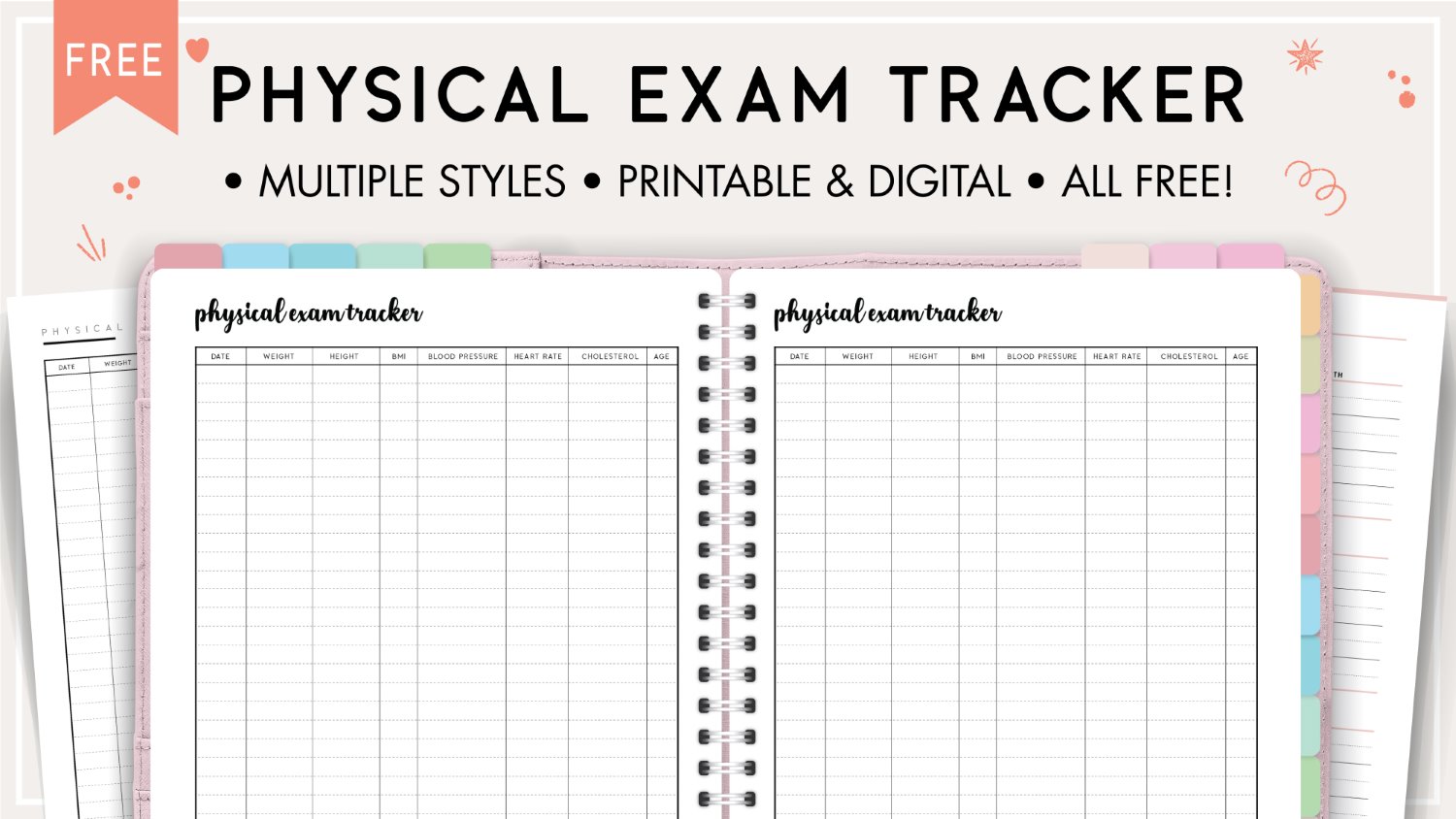 FREE Printable Physical Exam Tracker - Keep Track & Stay Healthy