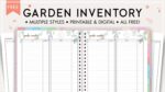 Printable Garden Inventory Template - World of Printables