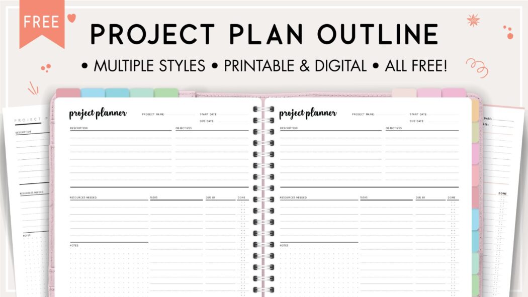 Free Printable Project Plan Outline Template - World of Printables