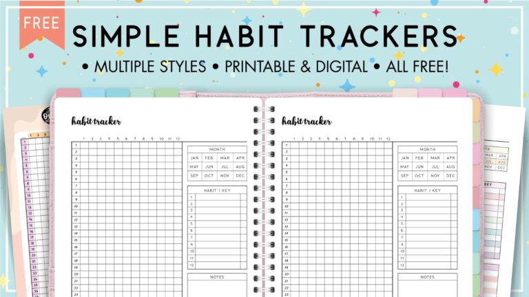 Free Printable Study Habit Tracker - World of Printables