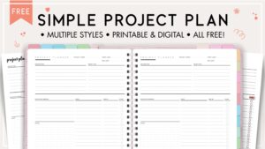 Simple Project Plan Template - World of Printables